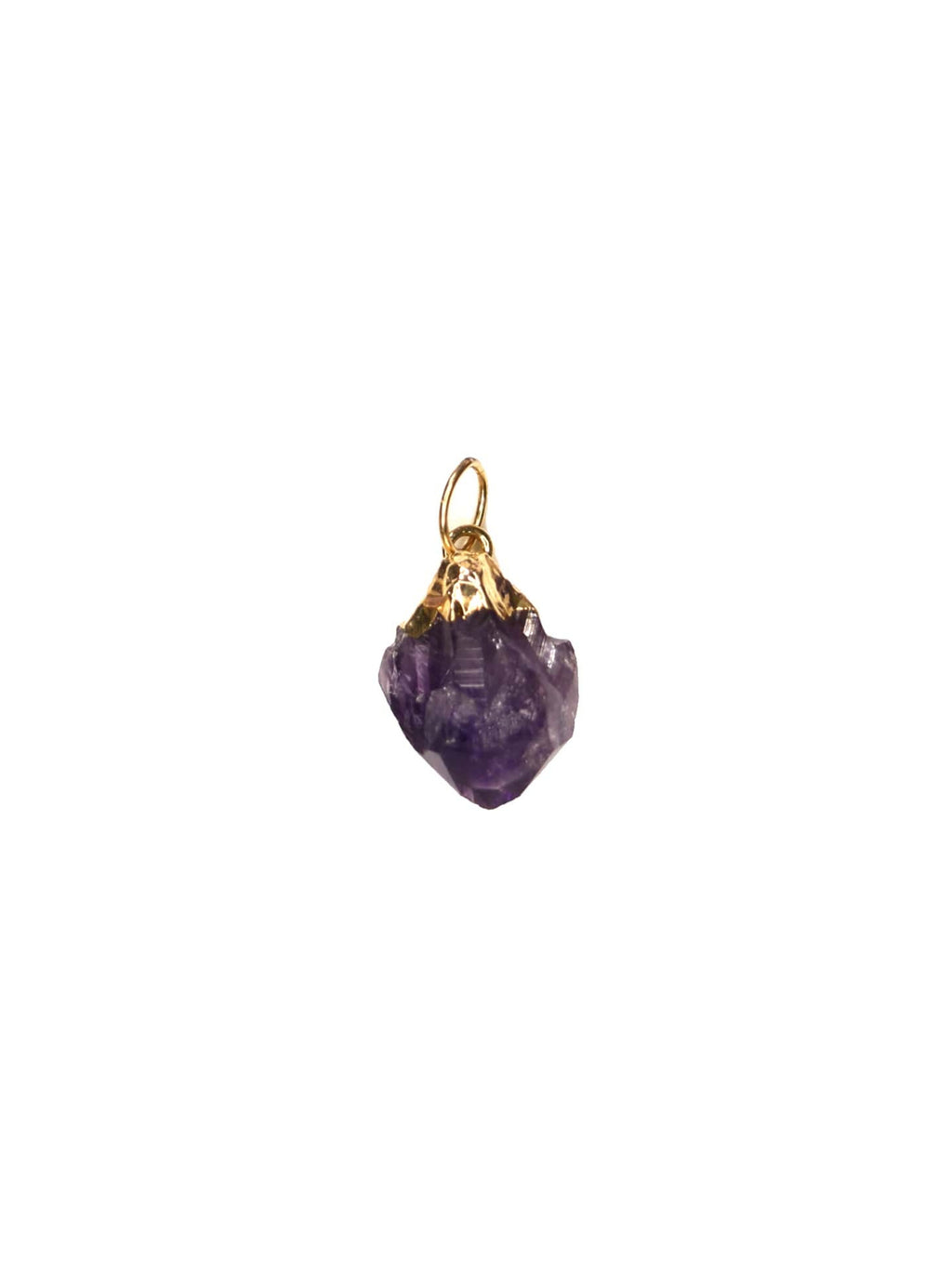 Raw Amethyst Crystal Charm